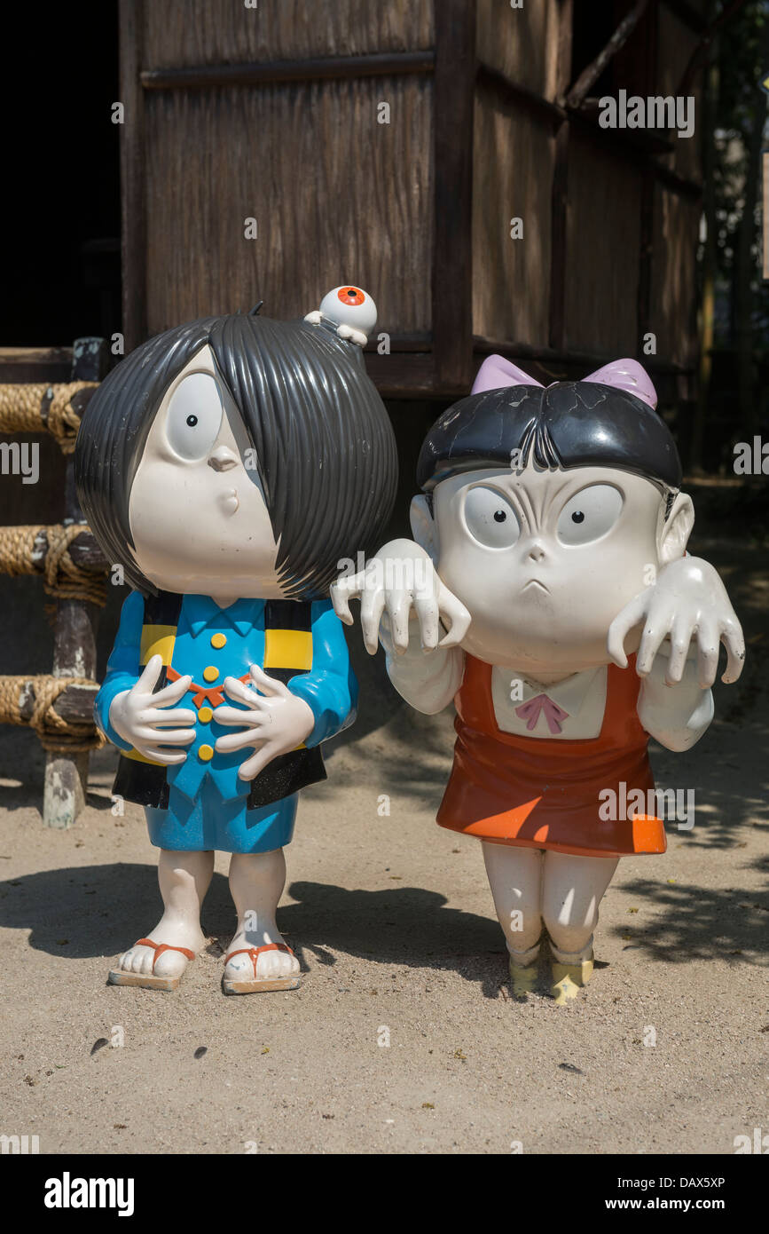 GeGeGe no Kitaro Characters in Sakaiminato, Japan Stock Photo - Alamy