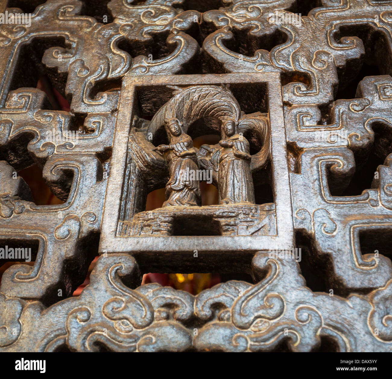 Chinese temple decor Stock Photo - Alamy