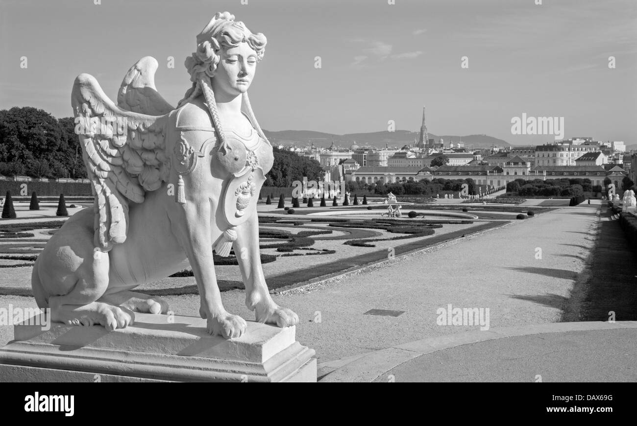 Vienna austria stephansdom cathedral statue Black and White Stock ...