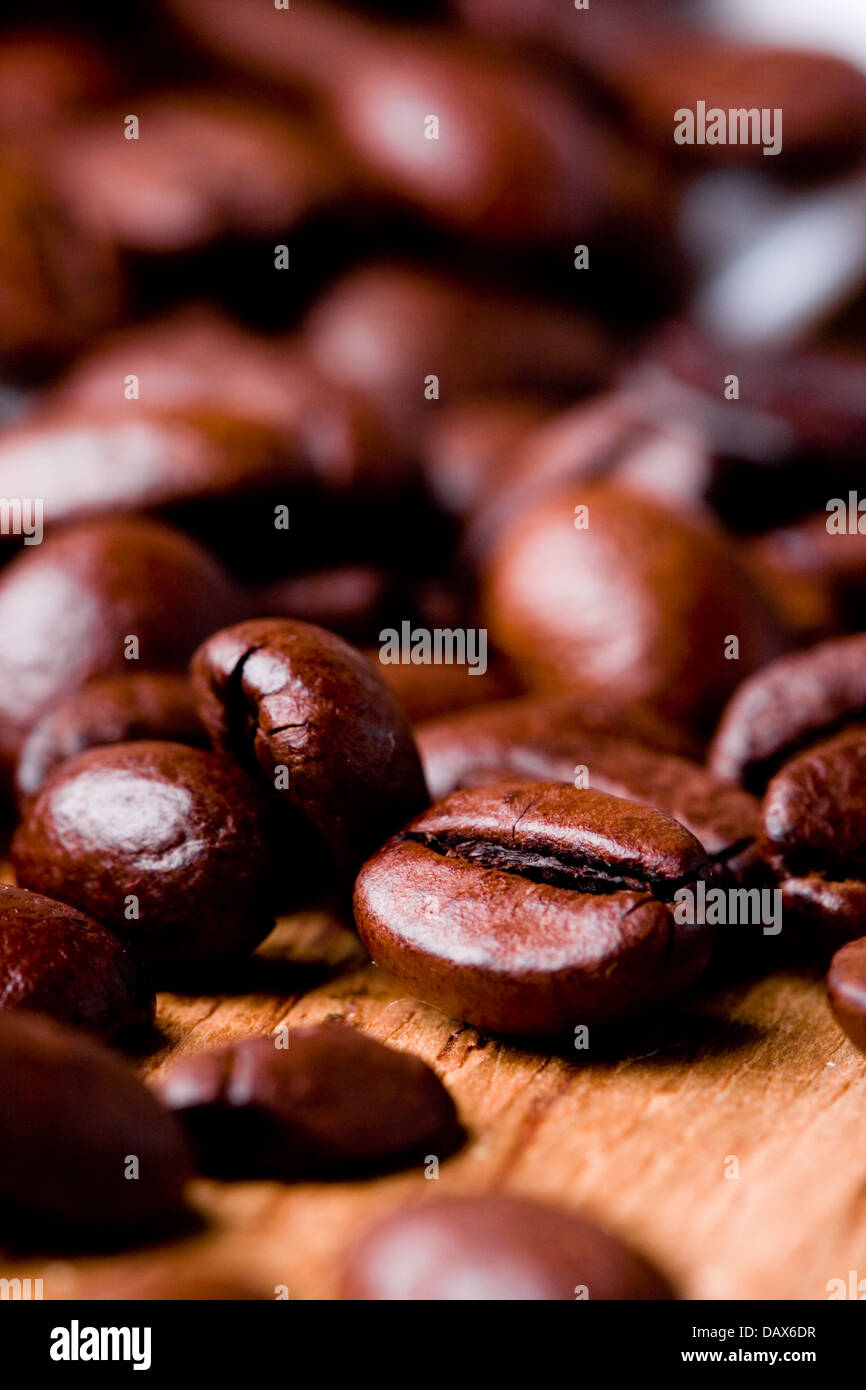 fried coffee beans Stock Photo - Alamy
