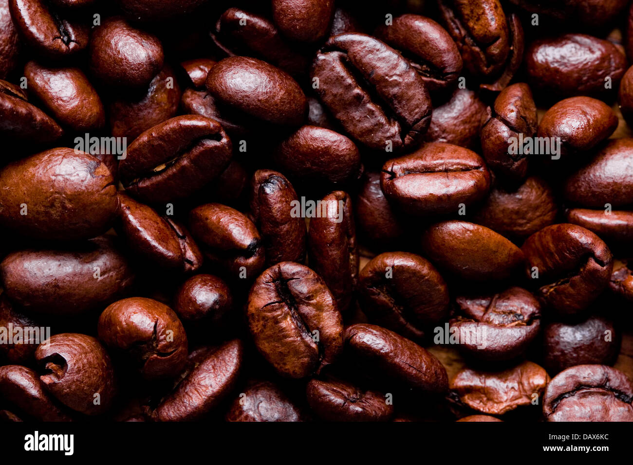 fried coffee beans Stock Photo - Alamy