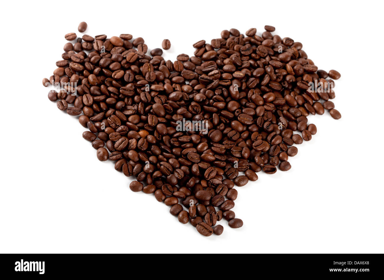coffee beans heart Stock Photo - Alamy