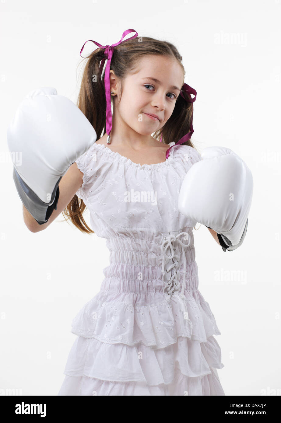 young fighter girl Stock Photo - Alamy