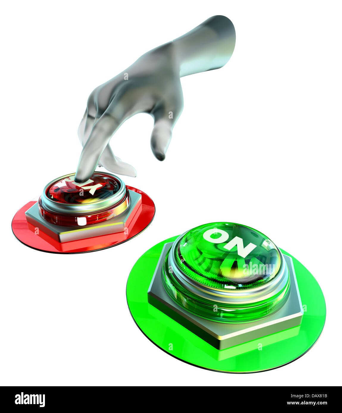 Yes and no buttons set Stock Photo - Alamy