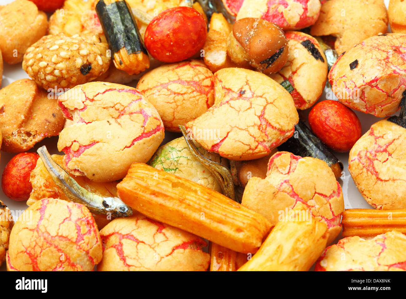Japanese traditional snack,rice cracker Stock Photo - Alamy