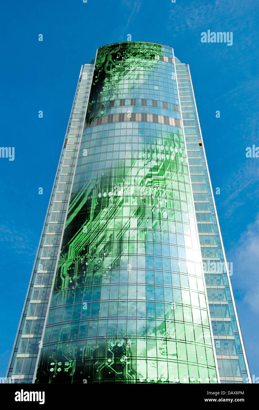 Digital building matrix background hi-res stock photography and images ...