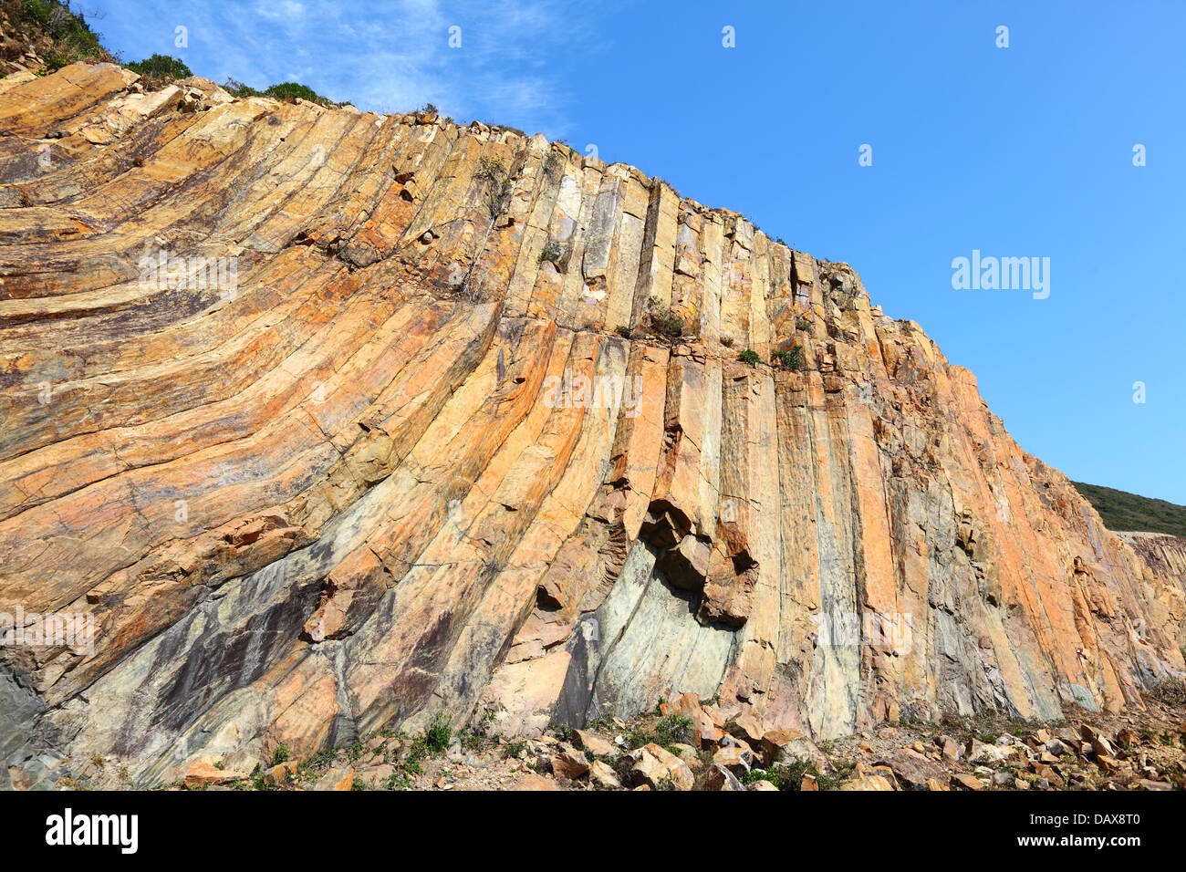 Hong Kong Geo Park , hexagonal column Stock Photo - Alamy