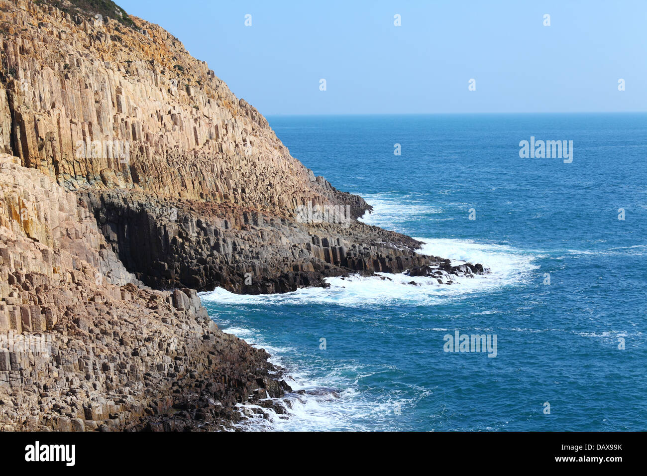 Hong Kong Geographical Park , hexagonal column Stock Photo - Alamy