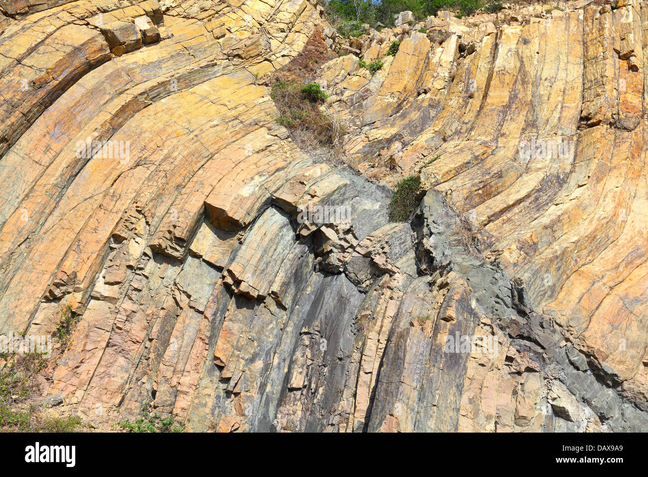 Hong Kong Geographical Park , hexagonal column Stock Photo - Alamy