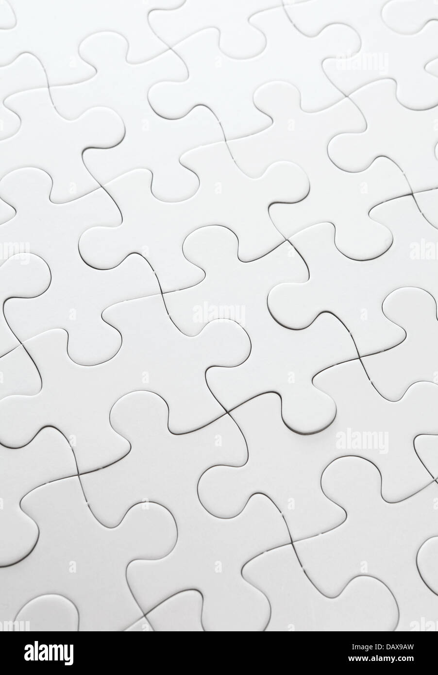 white jigsaw puzzle Stock Photo - Alamy
