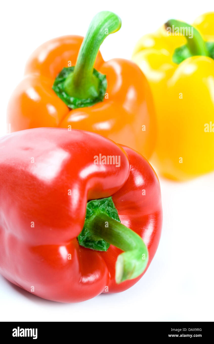 three bell peppers Stock Photo - Alamy
