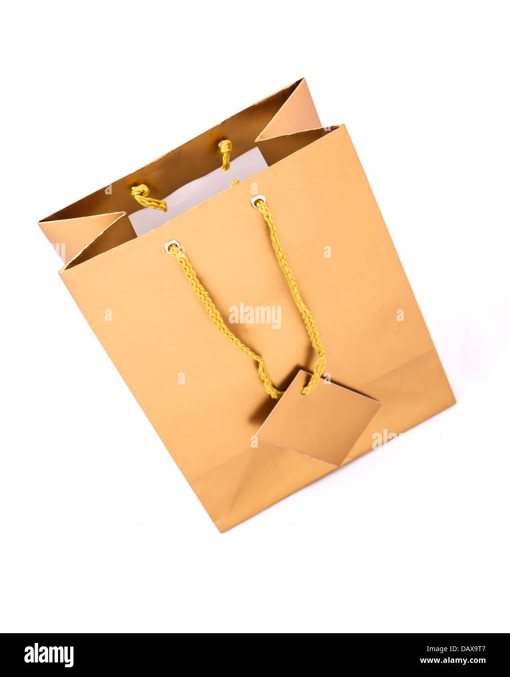 Gold shopping bag hi-res stock photography and images - Alamy