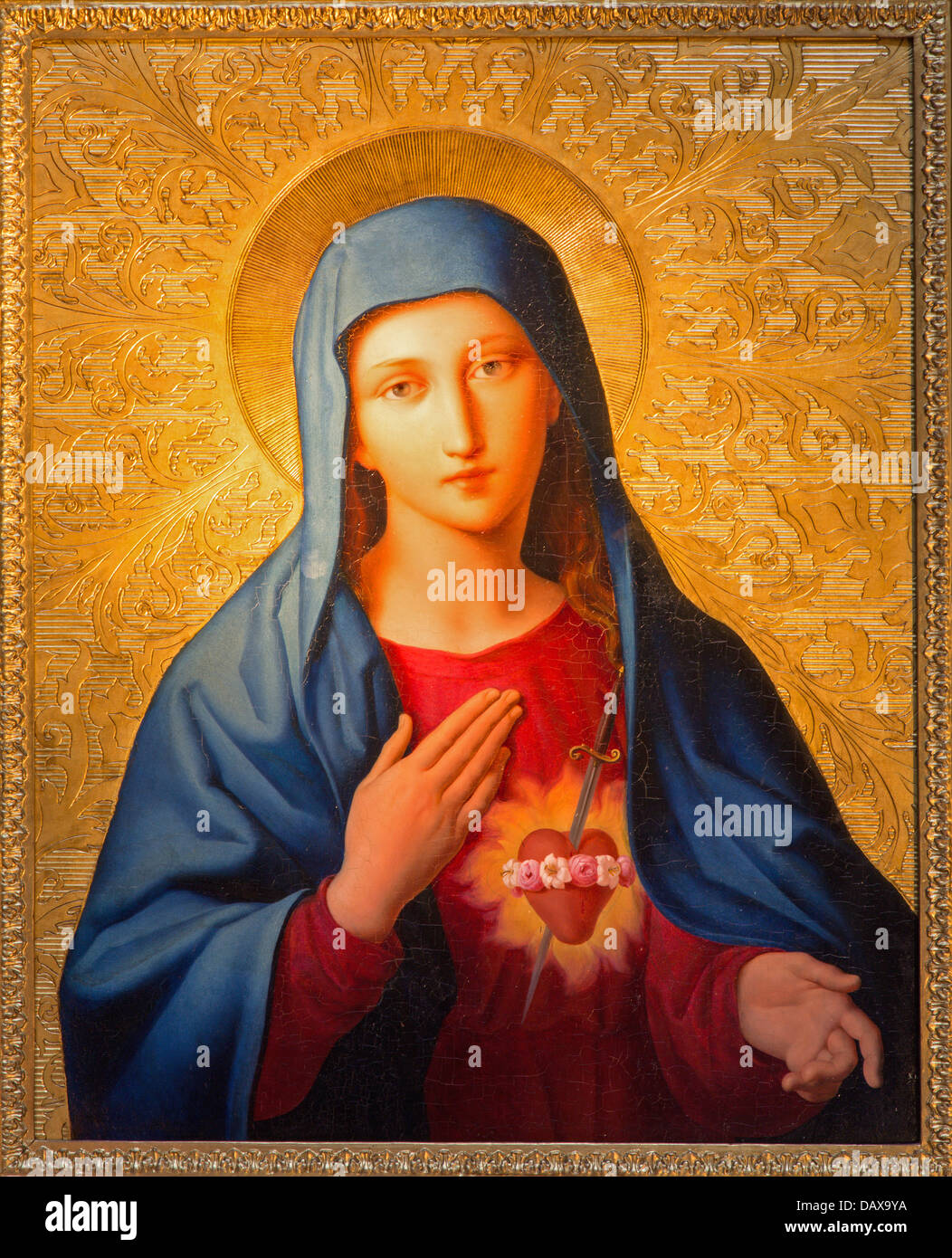 VIENNA - JULY 3: Madonna paint from st. peter church or Peterskirche by ...