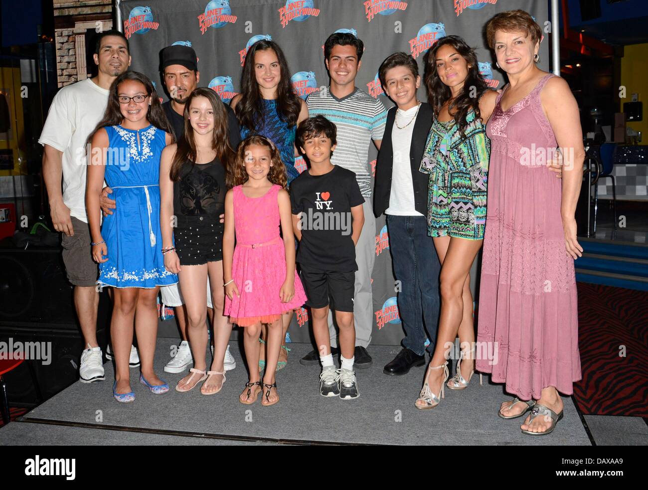 New York, NY. 19th July, 2013. Franky G, Joey Dedio, Fatima Ptacek ...