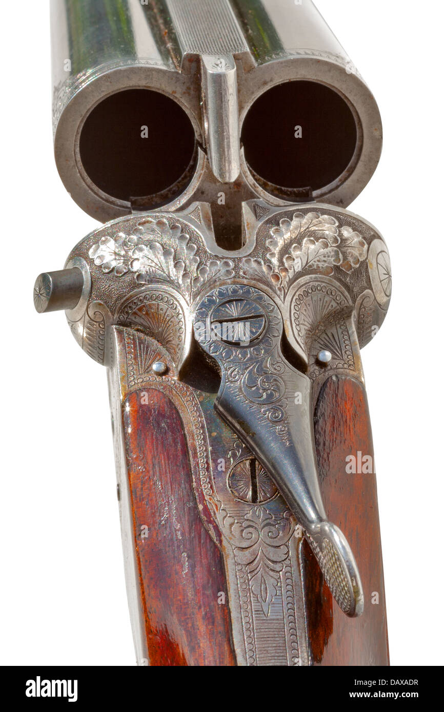 hunting vintage rifle isolated on white background Stock Photo - Alamy