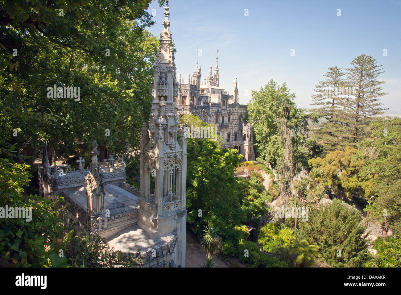 Sintra Gardens, Quinta da Regaleira Stock Photo - Alamy