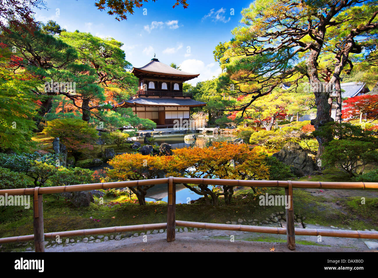 Ginkaku-ji Temple in Kyoto, Japan during the fall season Stock Photo ...