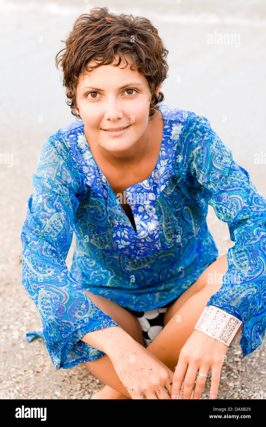 beautiful brunet woman Stock Photo - Alamy