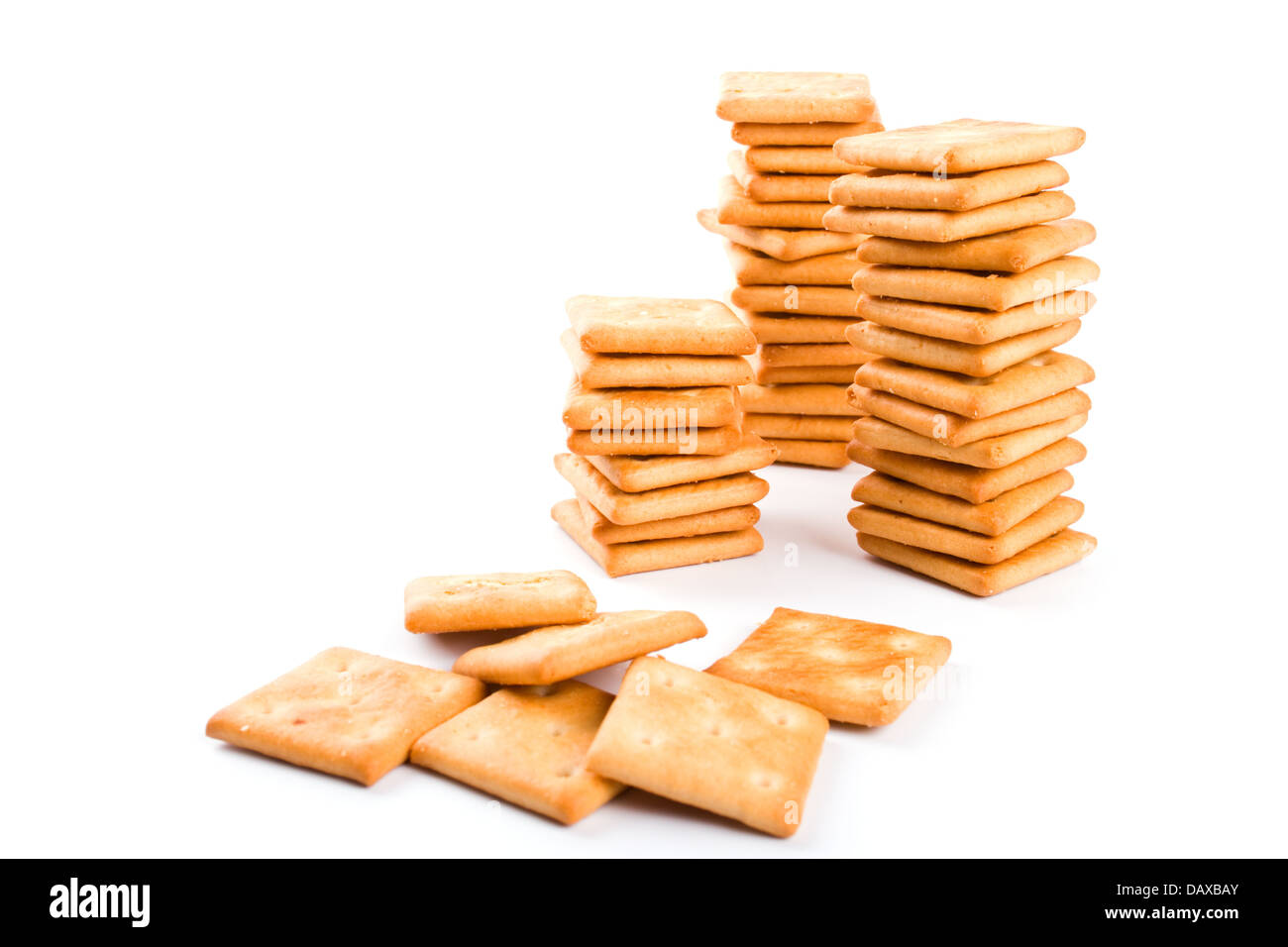 three stacks of cookie Stock Photo - Alamy