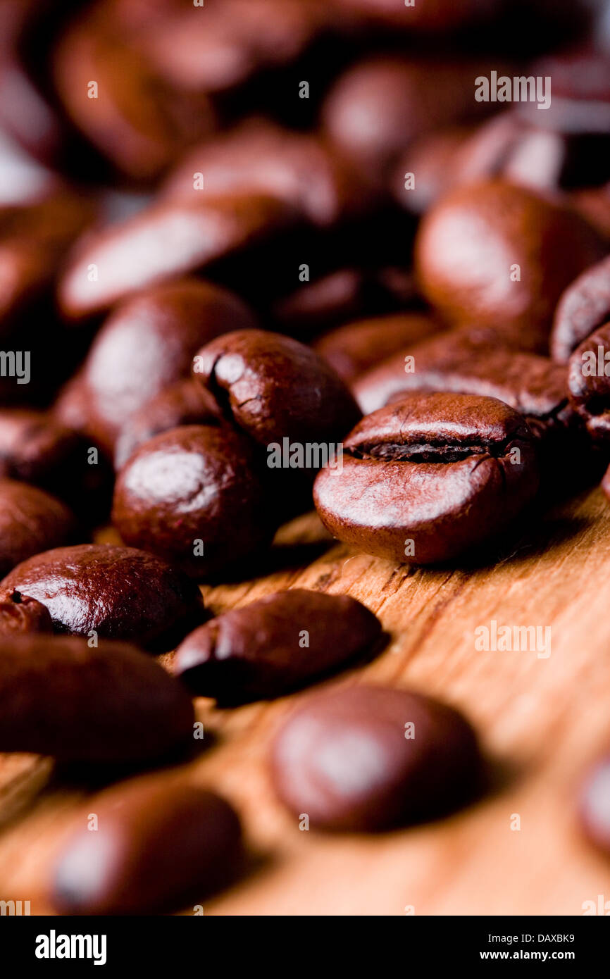 fried coffee beans Stock Photo - Alamy