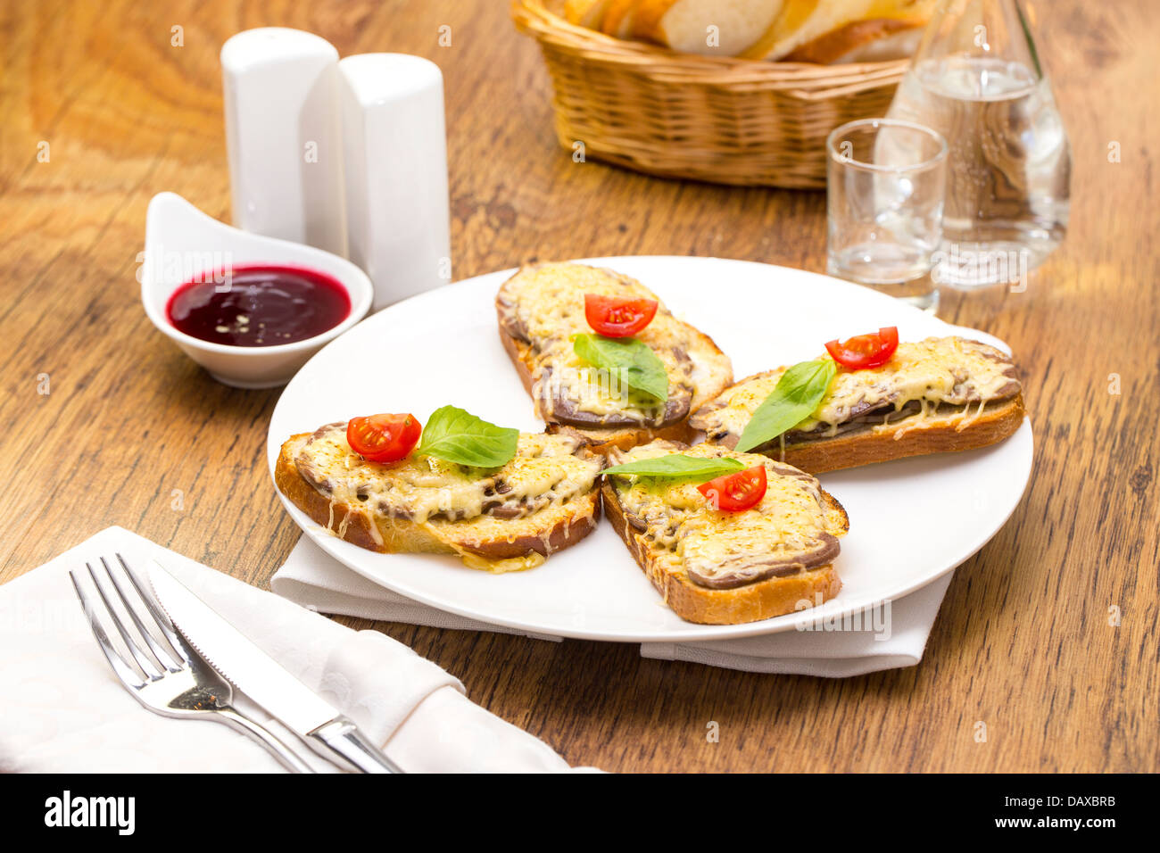 Mini pizzas in a plate hi-res stock photography and images - Alamy