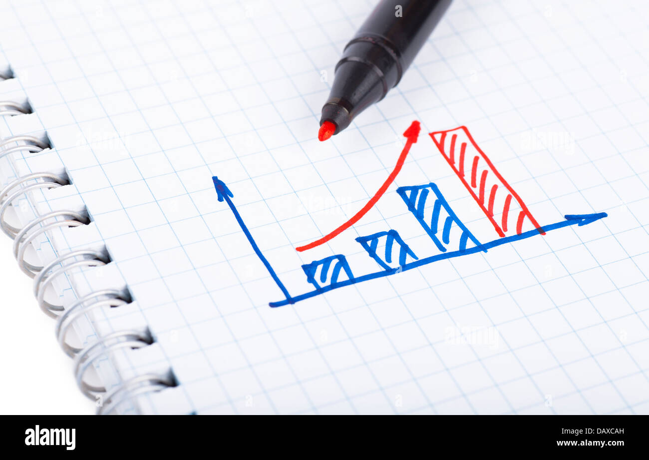 Hand drawing chart Stock Photo - Alamy