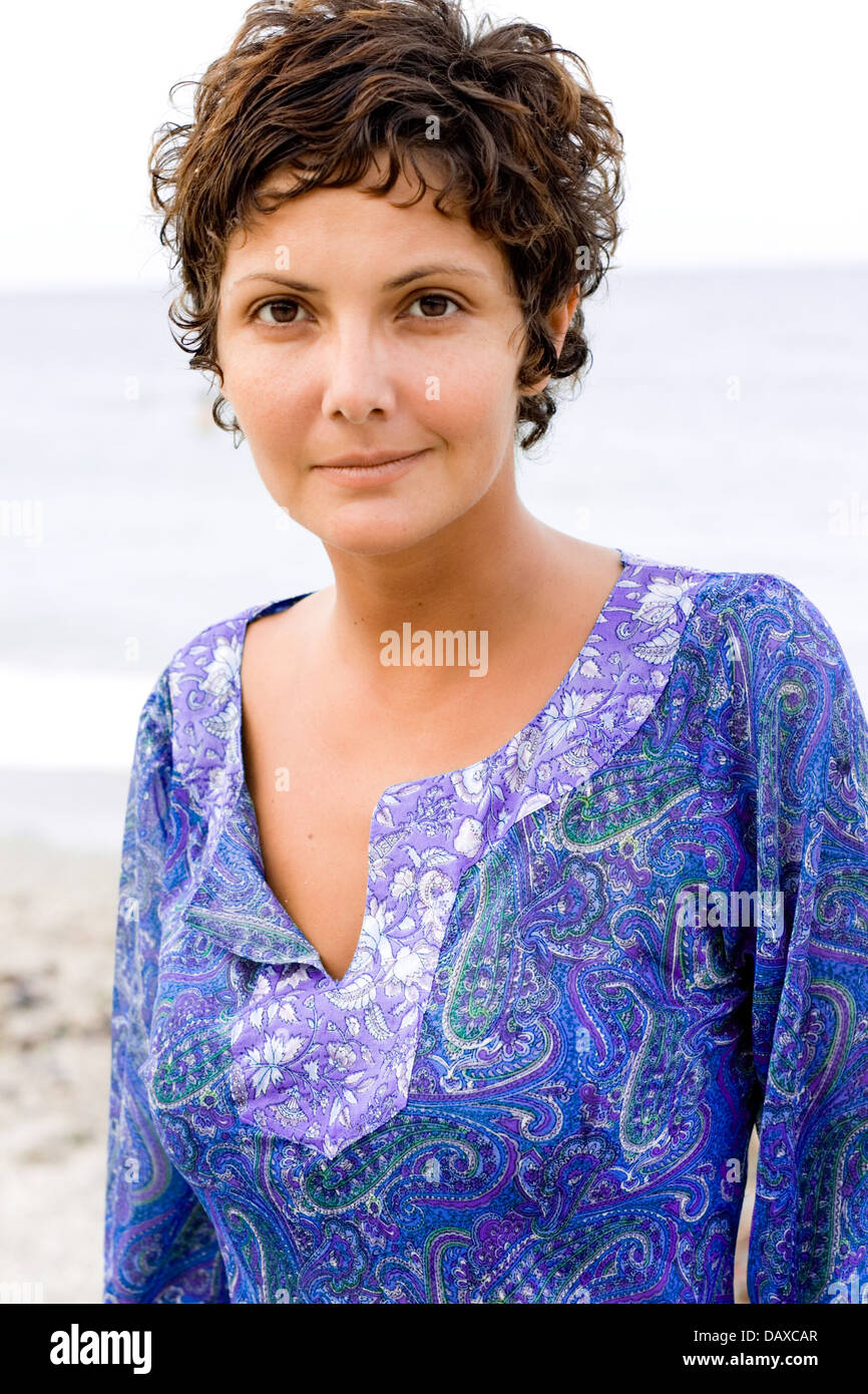 woman in blue Stock Photo - Alamy