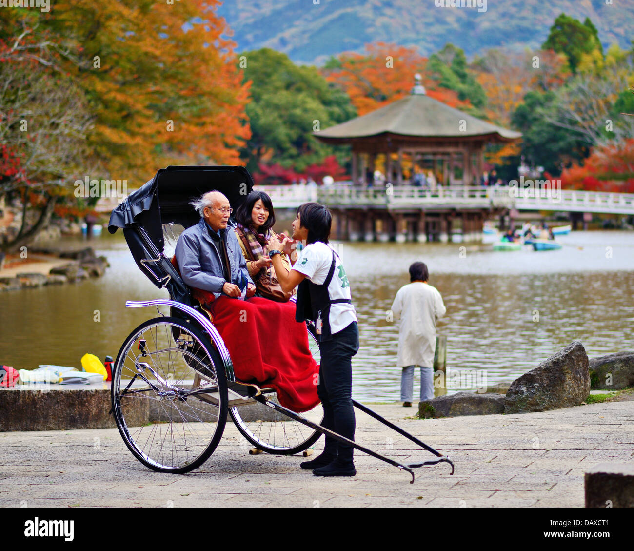 Rickshaw in Nara, Japan Stock Photo - Alamy