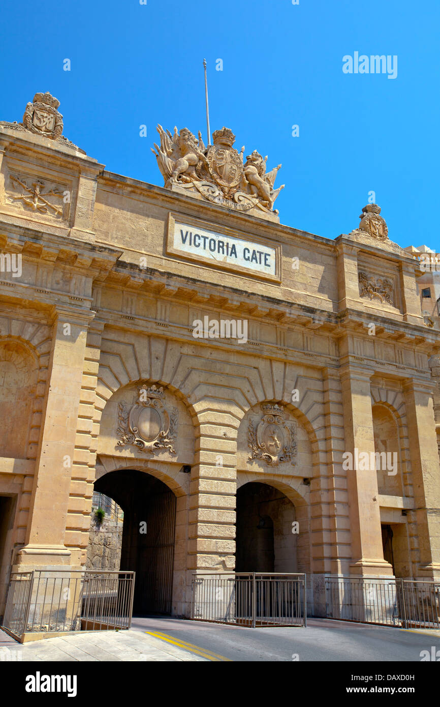 The Victoria Gate is one of the entrances to Valletta, capital of Malta ...