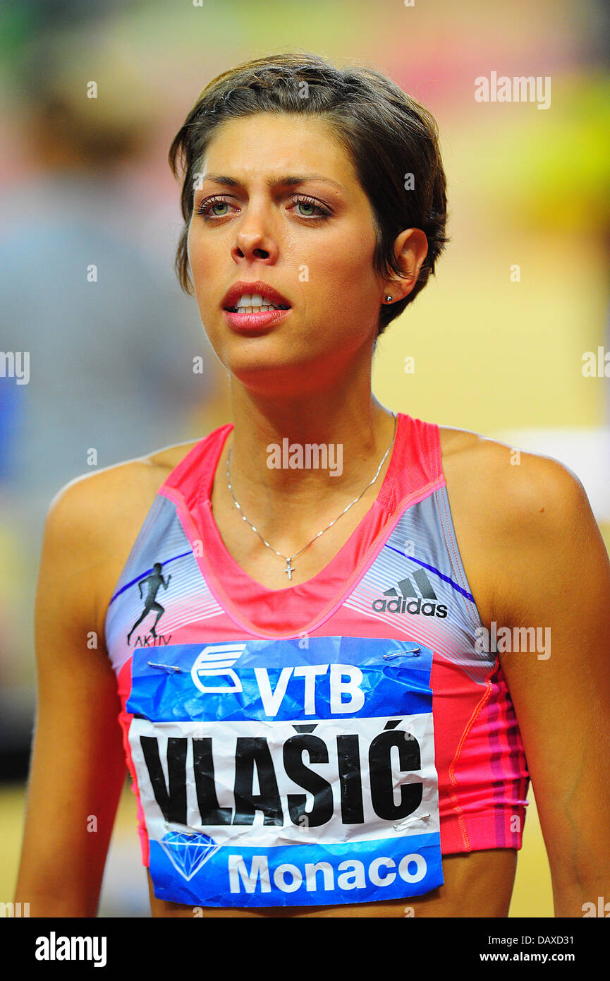 Monaco. 19th July, 2013. Blanca Vlasic of Croatia competes in the ...