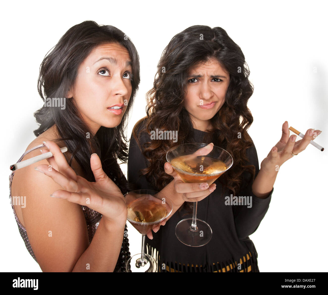 Two Club Girls Stock Photo - Alamy