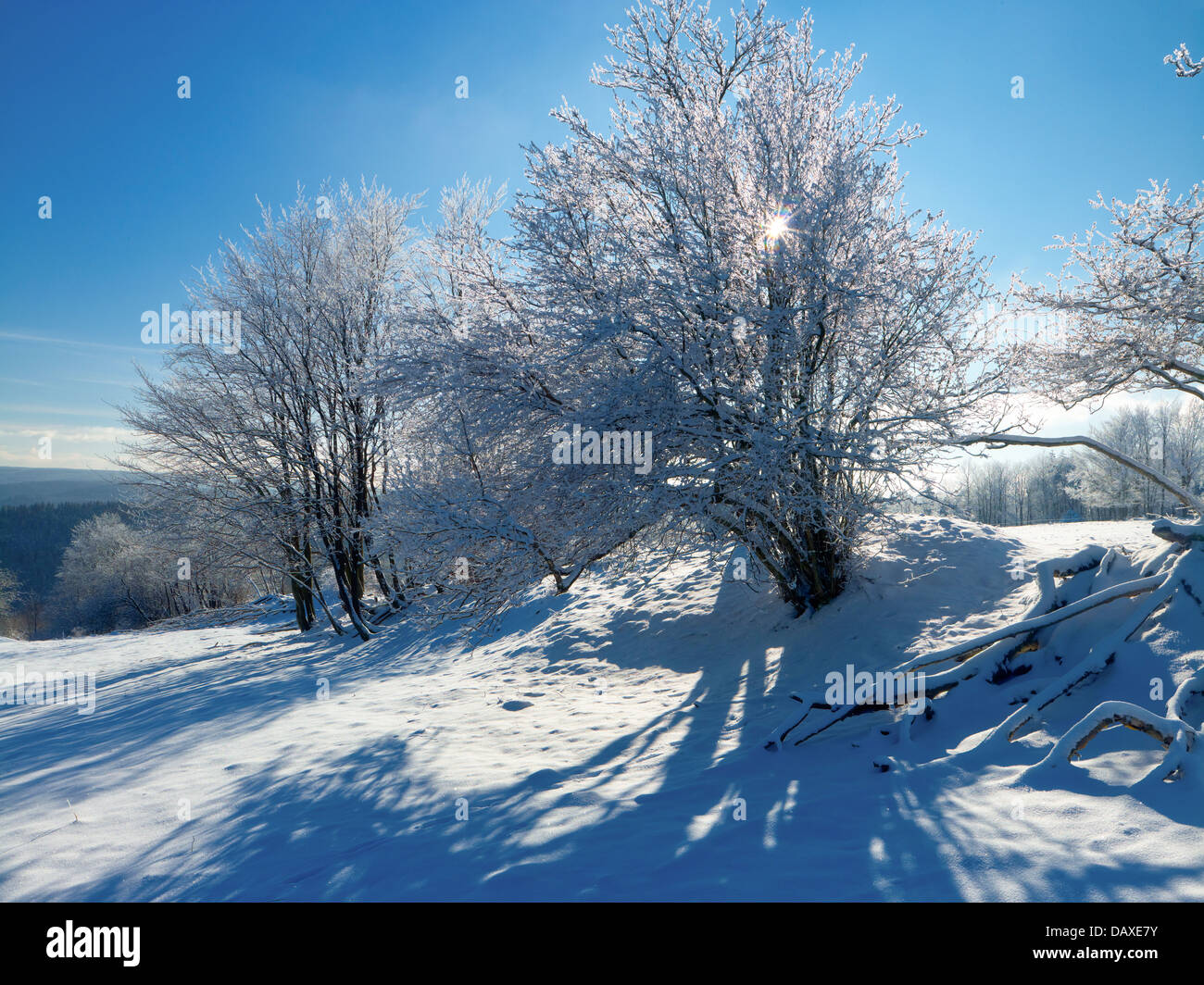 Landscape near oberweissbach thuringia germany hi-res stock photography ...