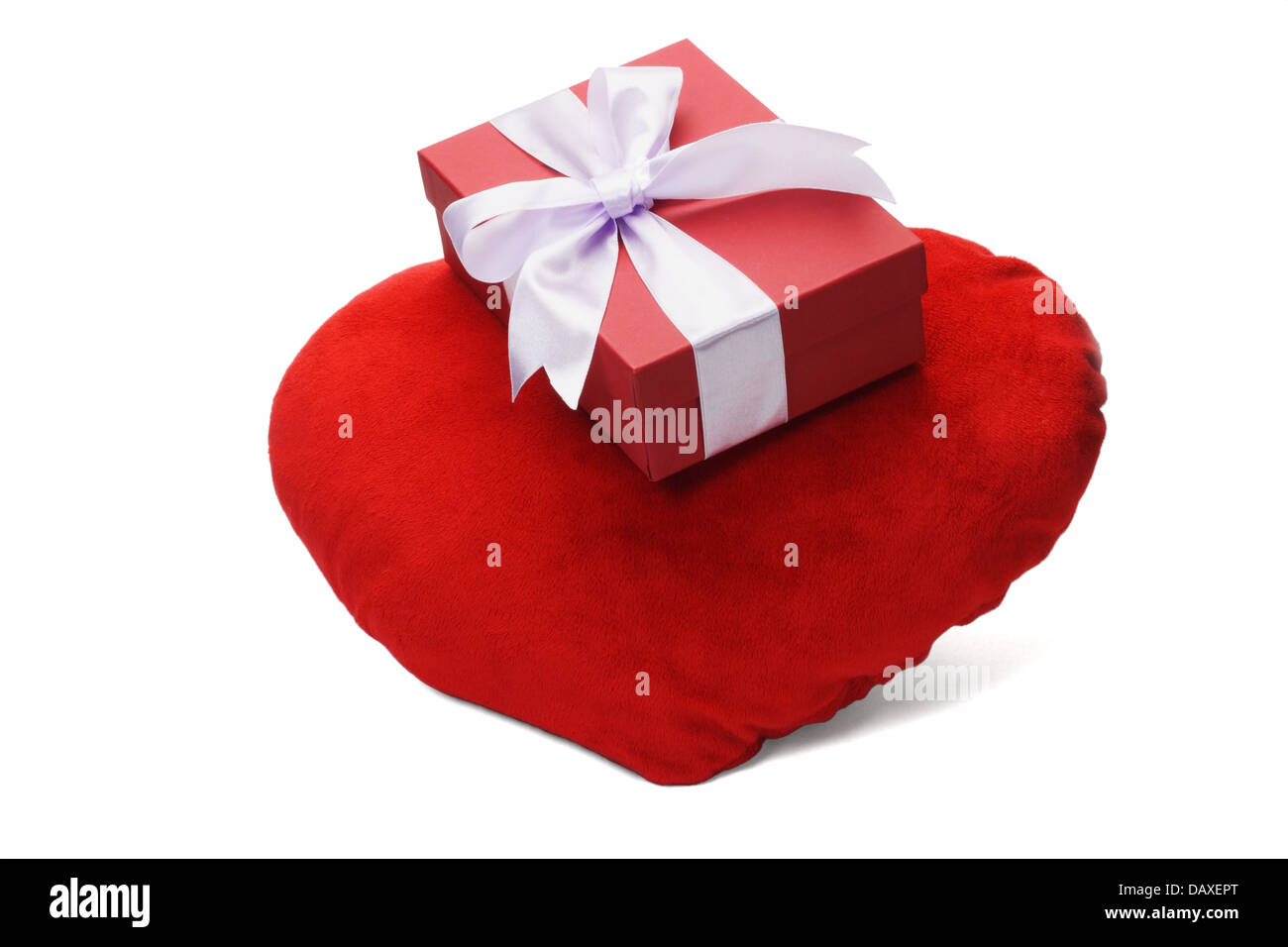 Heart shaped ribbon on Cut Out Stock Images & Pictures - Alamy