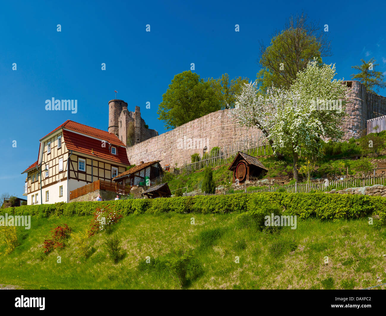 Germany thuringia hanstein castle hi-res stock photography and images ...