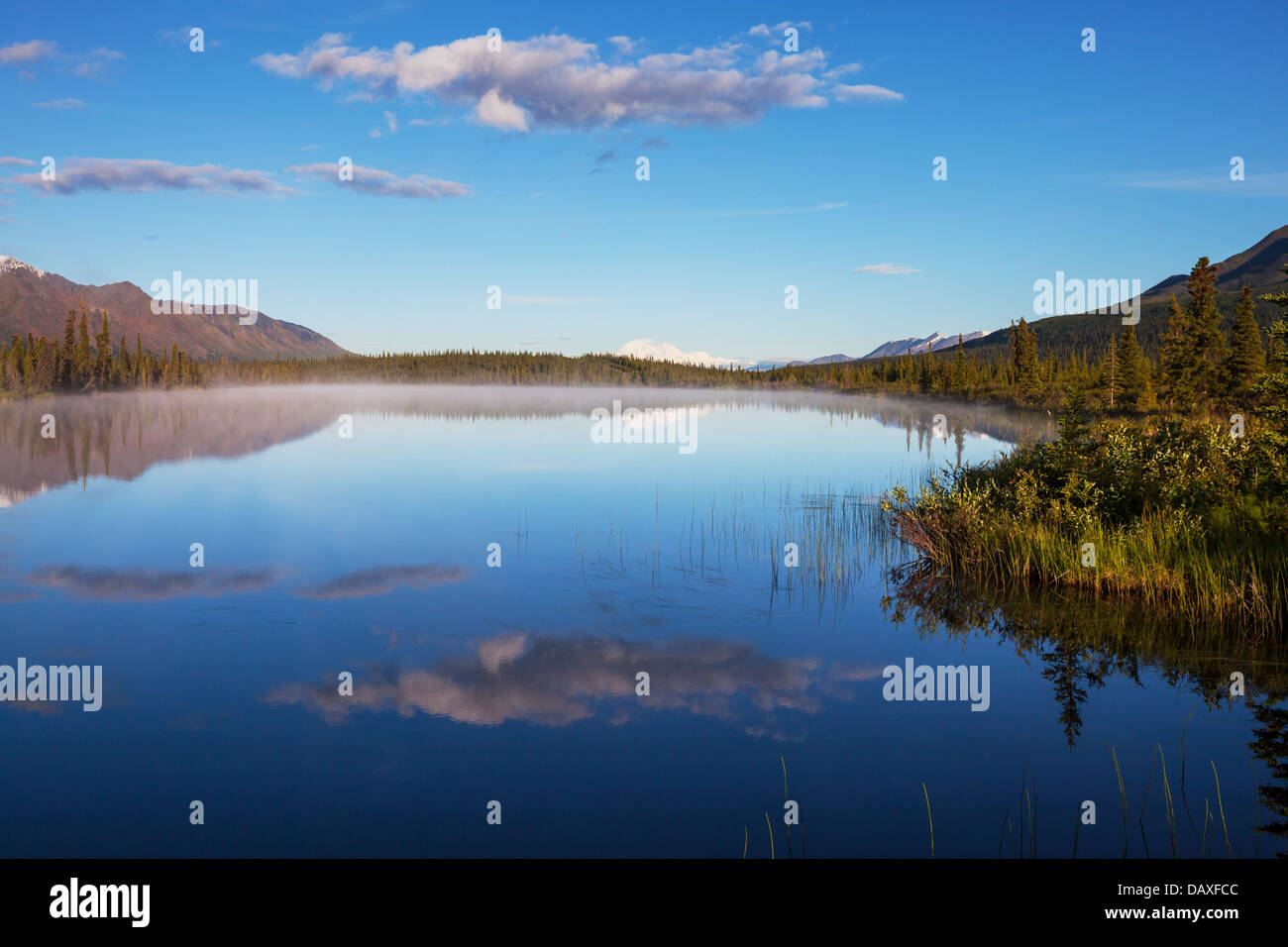 Lake on Alaska Stock Photo - Alamy