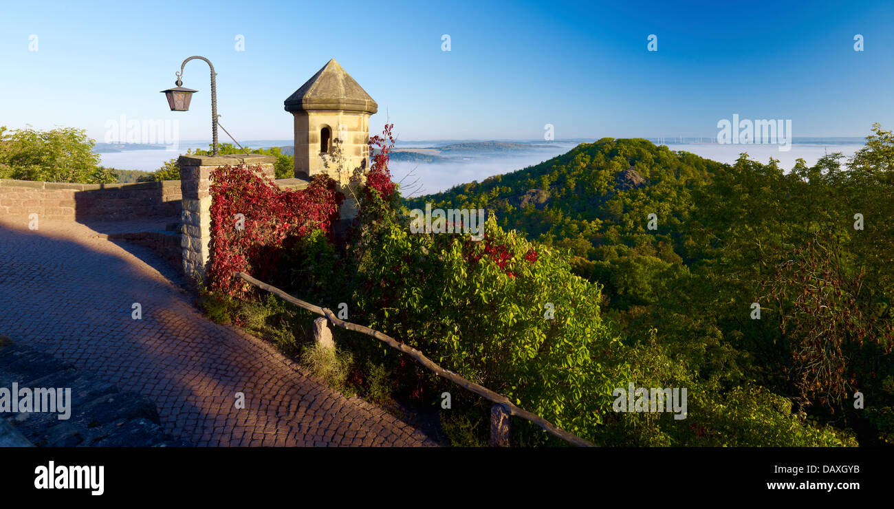 Wartburg Castle with merlon and Metilstein, Eisenach, Thuringia ...