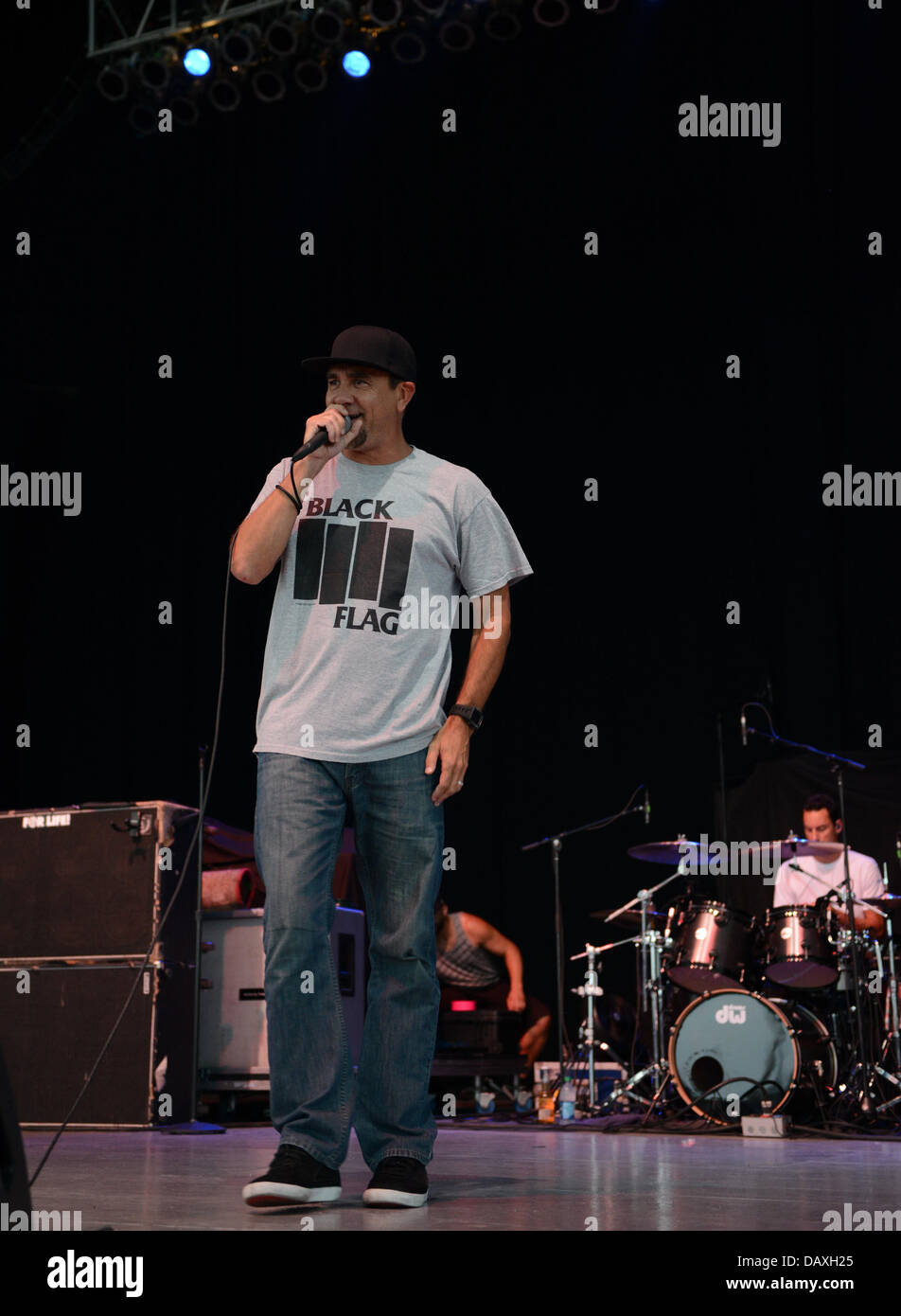 Portsmouth, Virginia, USA. 18th July, 2013. Lead singer JIM LINDBERG of ...