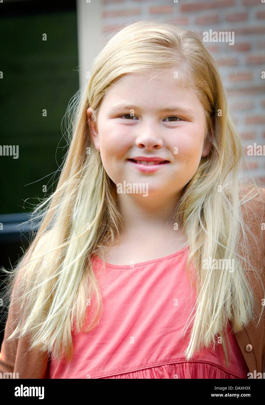 Dutch Princess Amalia pose for the press at the Estate The Horsten in ...