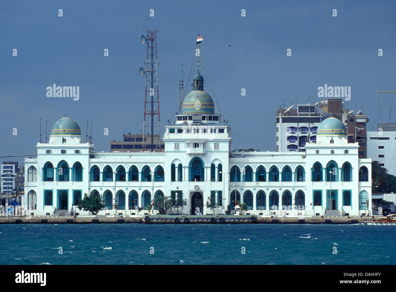 Suez Canal House in Port Said Egypt Stock Photo - Alamy