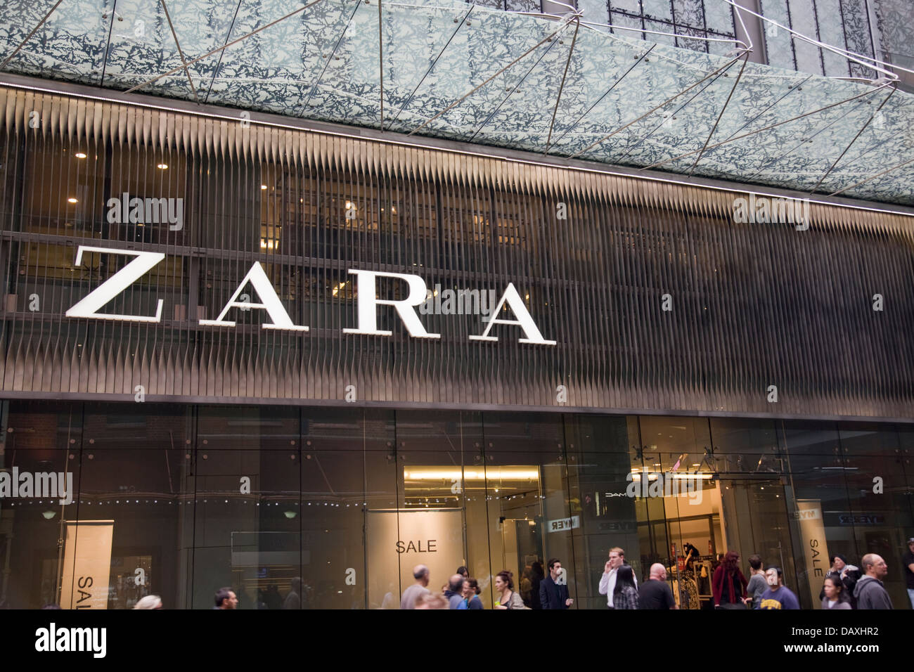 zara store in sydney's pitt street retail area,sydney,australia Stock ...