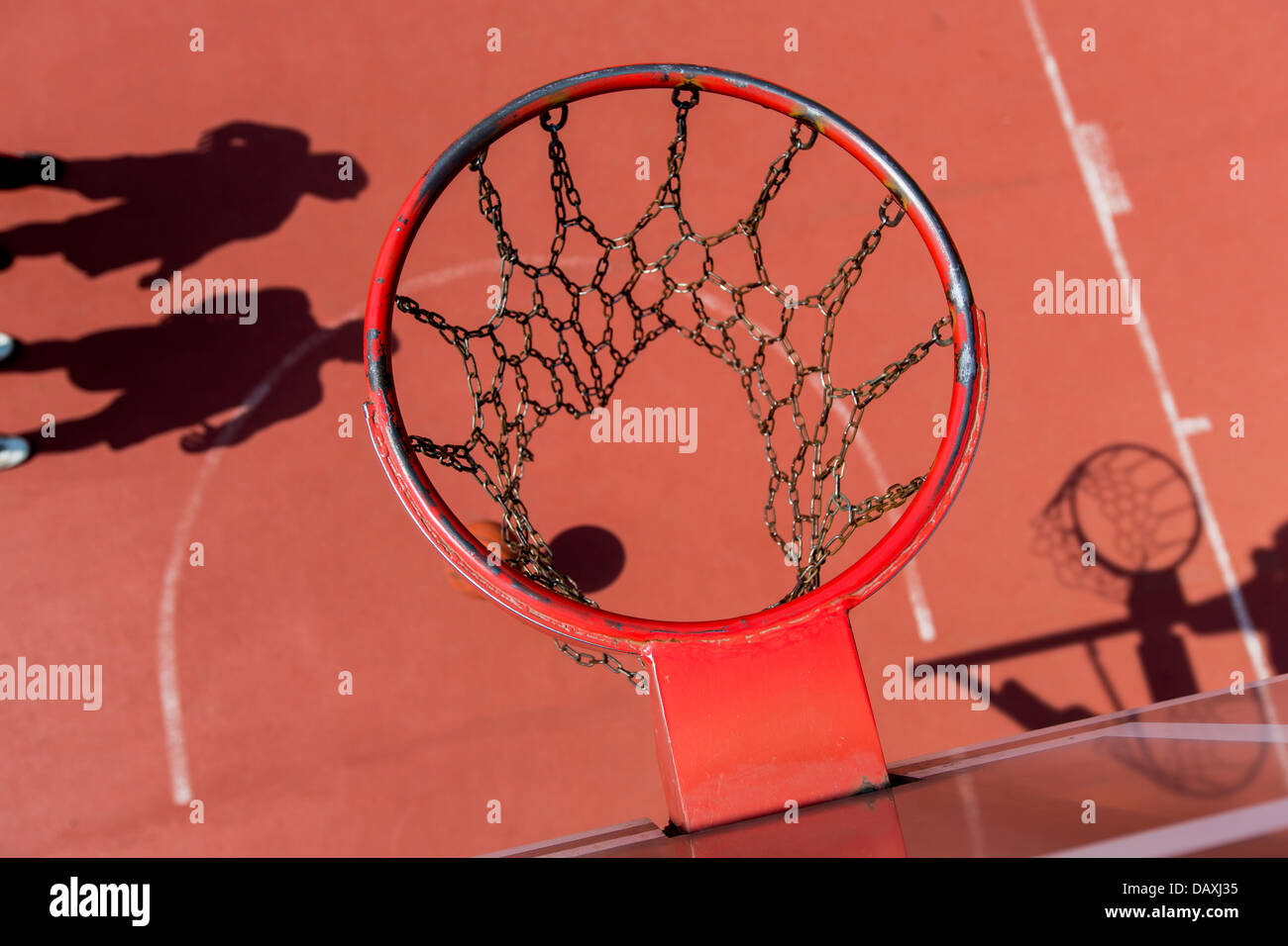Basketball court shadow hi-res stock photography and images - Alamy