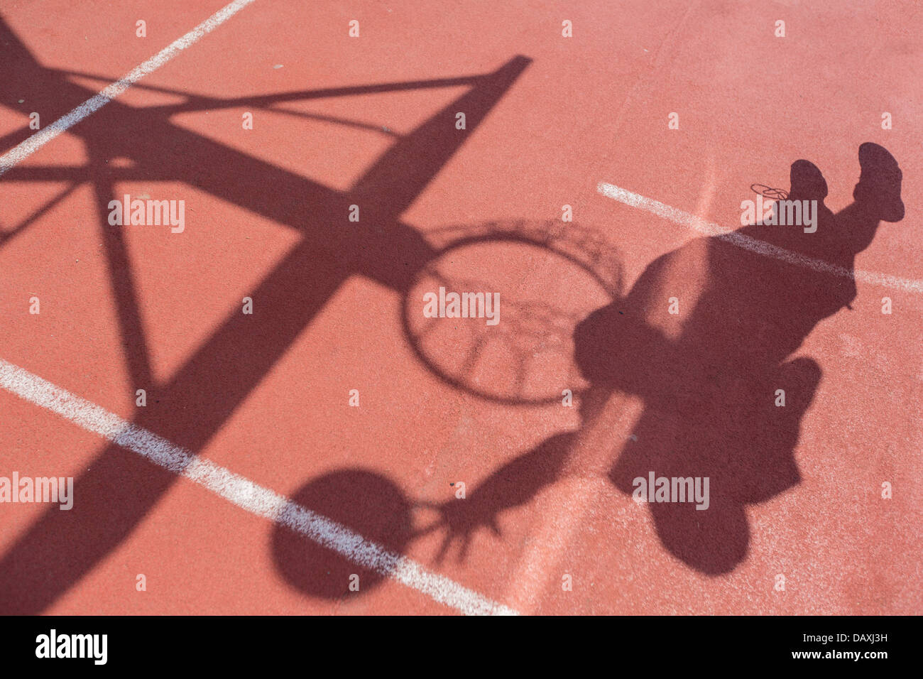 Basketball court shadow hi-res stock photography and images - Alamy