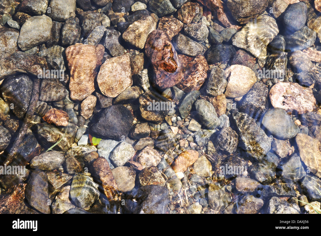 Shallow water over pebbles hi-res stock photography and images - Alamy