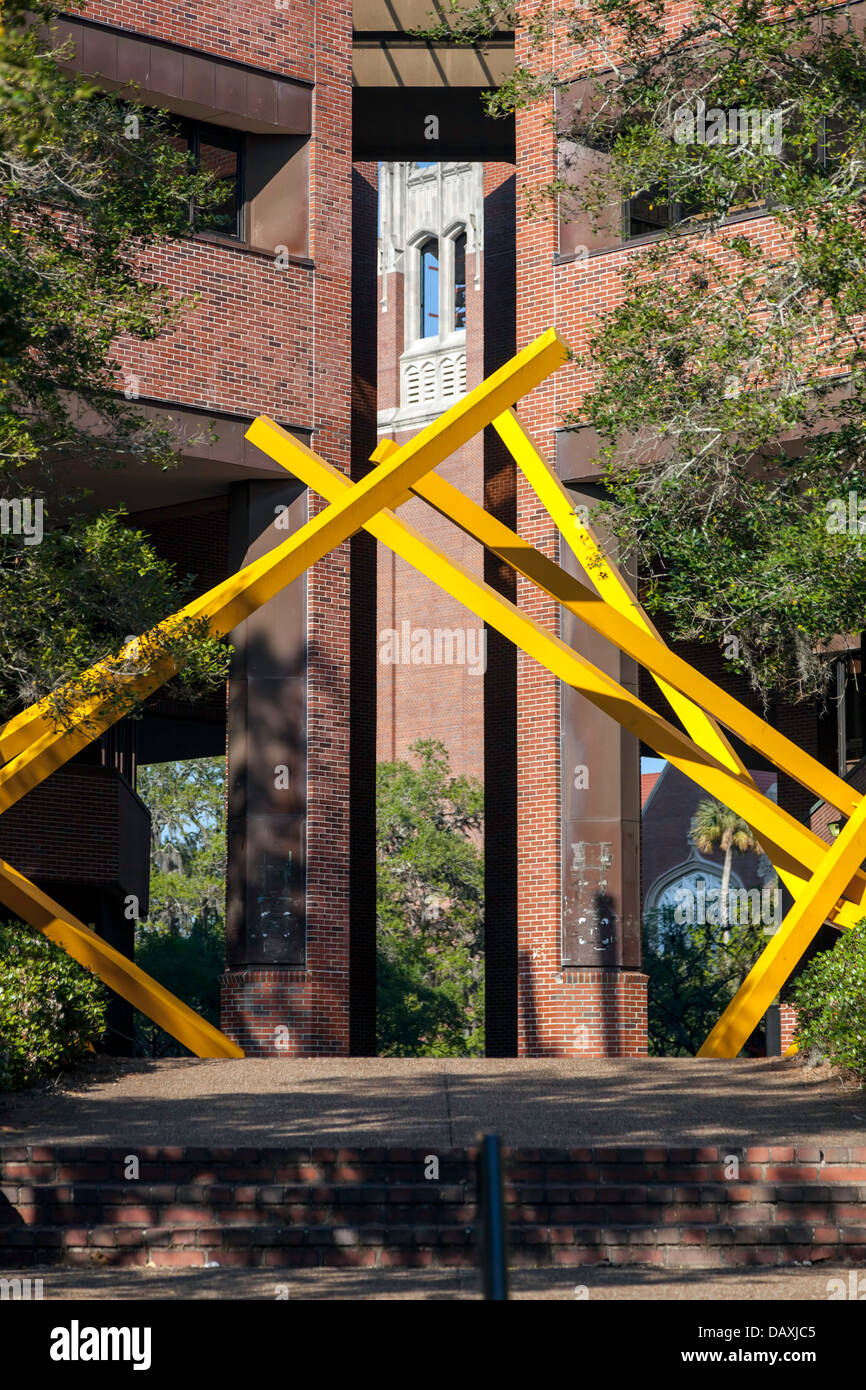 French Fries sculpture, Marsten Science Library facade and Century Bell ...