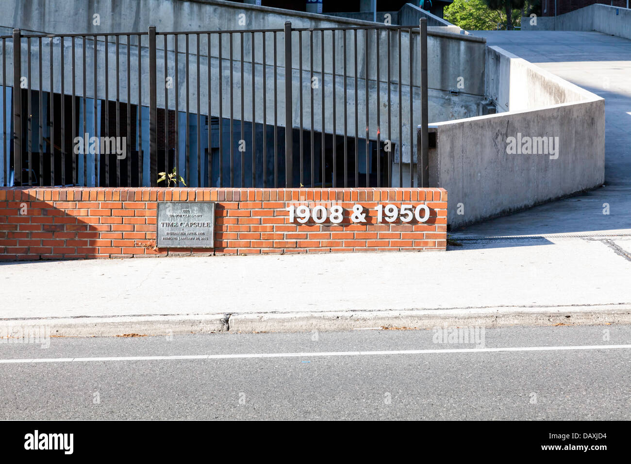 Time capsule on University of Florida UF campus near Florida Field, Ben ...