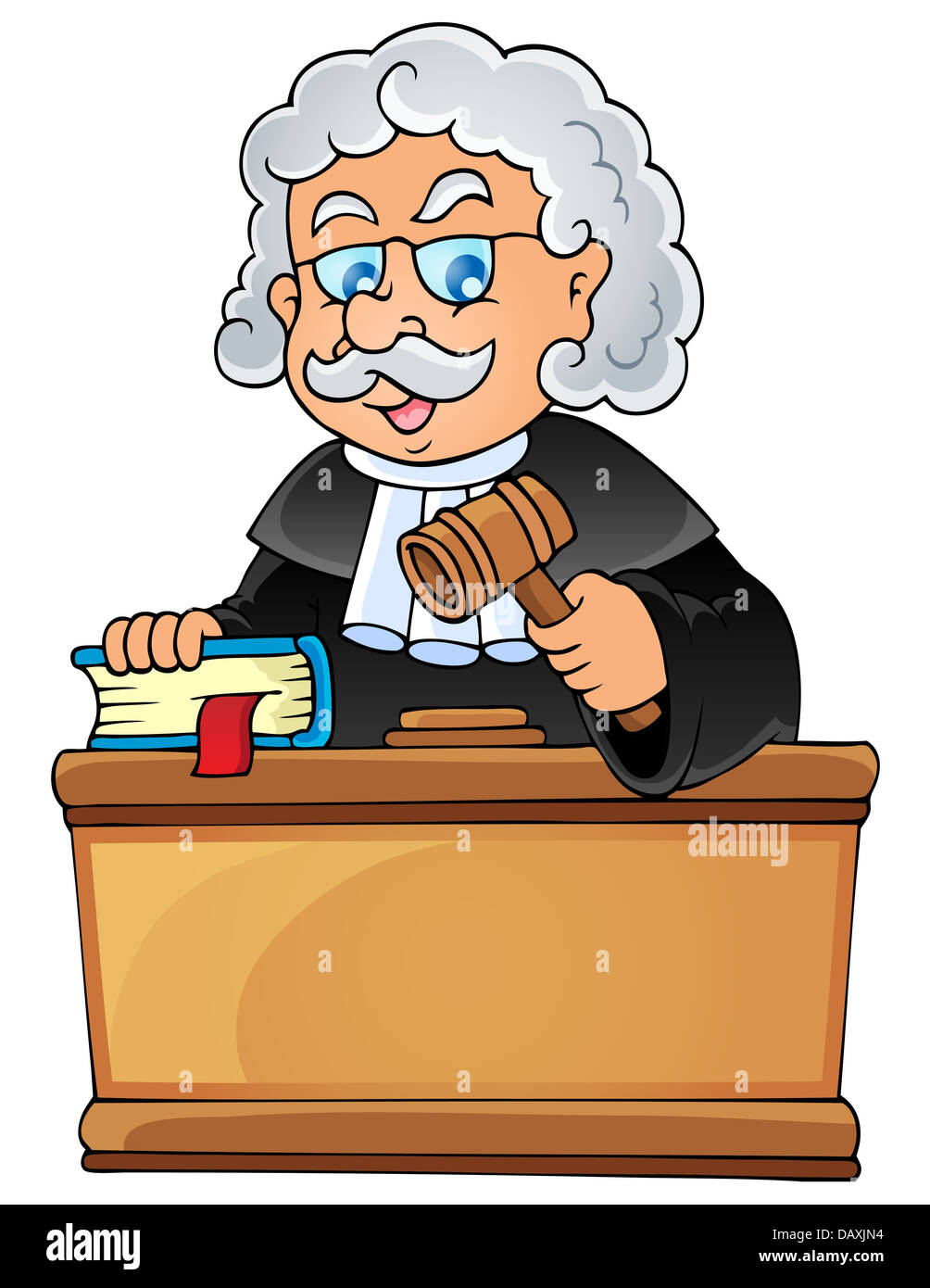Image with judge theme 1 - picture illustration Stock Photo - Alamy