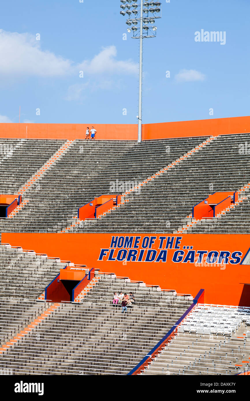 Students and athletes run the Florida Field stadium steps for exercise ...