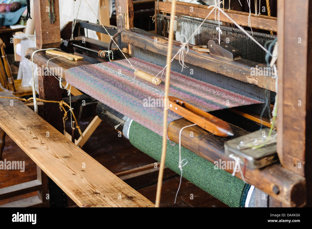 A weaver's loom Stock Photo - Alamy