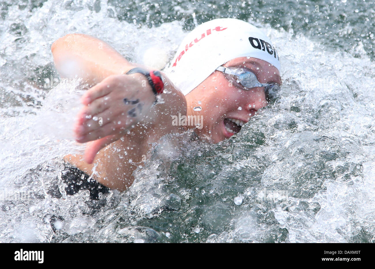 Barcelona, Spain. 20th July, 2013. Isabelle Haerle of Germany swims ...