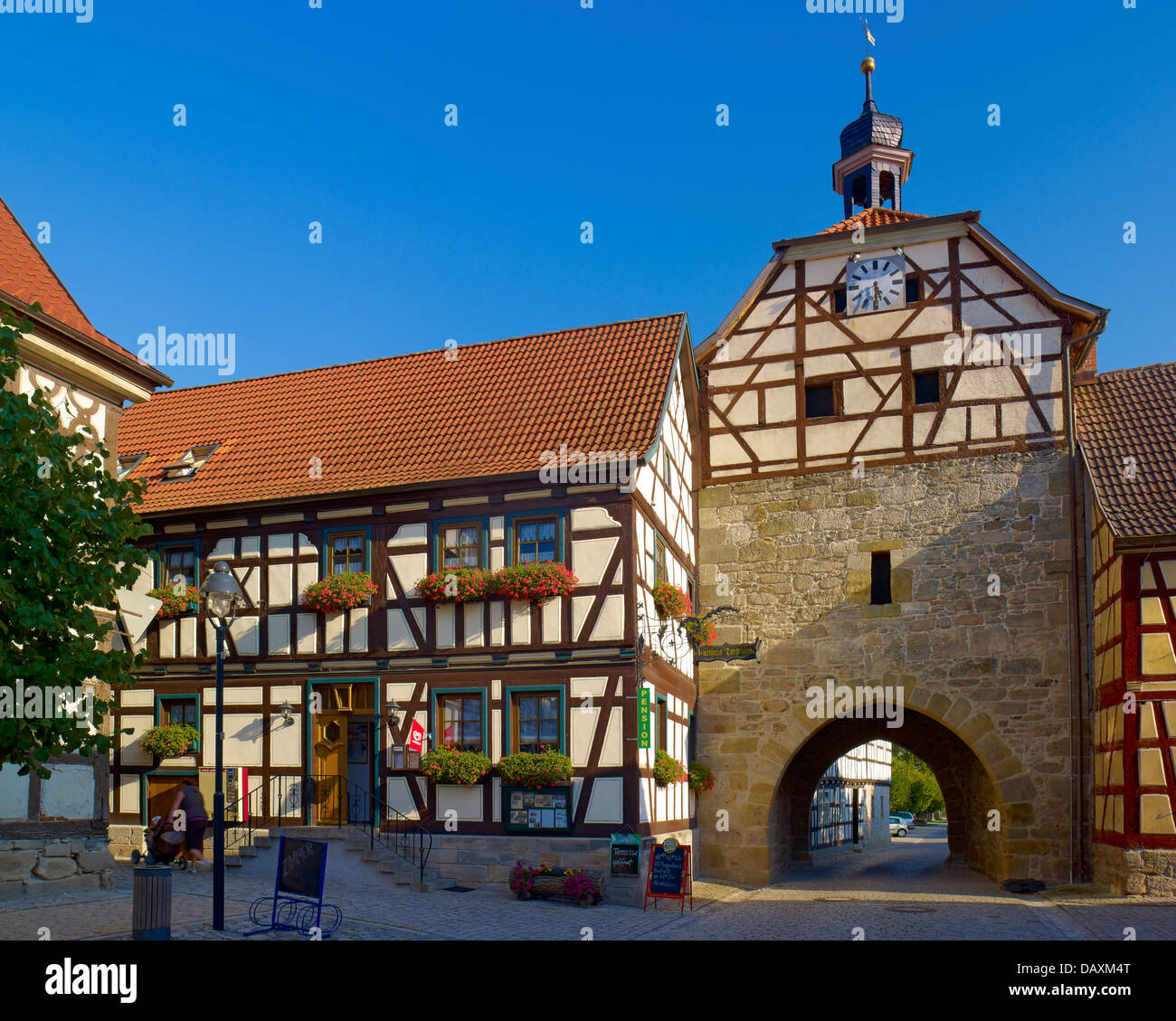 Lower Town Gate Heldburg, Hildburghausen District, Thuringia, Germany ...